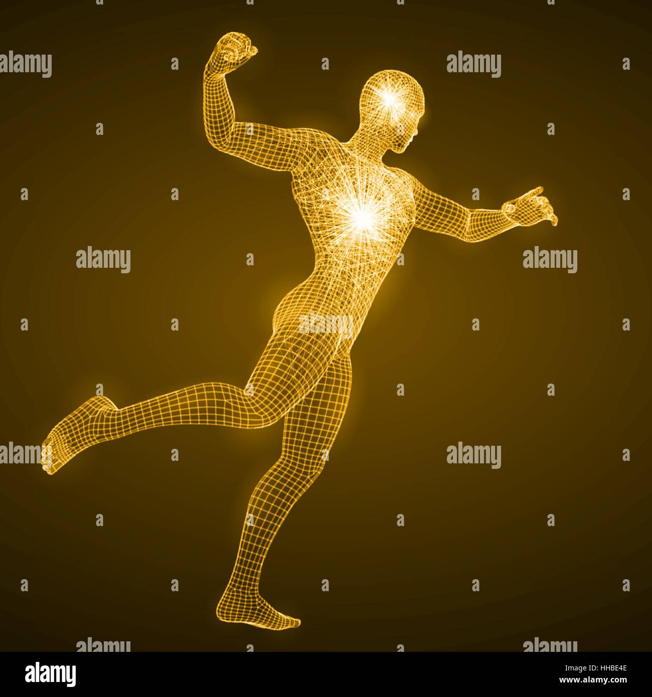 energy of the punching man Stock Vector Image & Art - Alamy