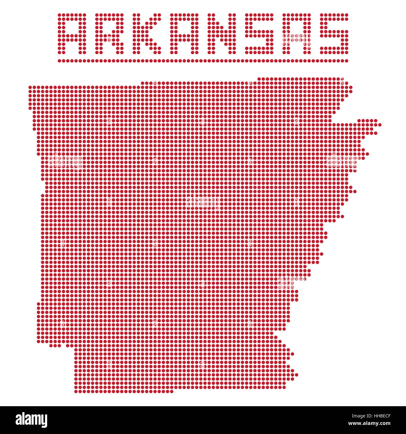 Usa state arkansas on Cut Out Stock Images & Pictures - Alamy