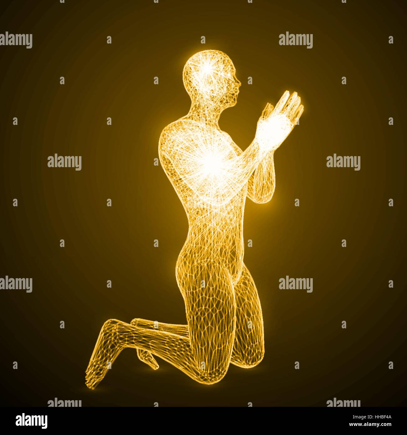 Praying figure Stock Vector Images - Alamy