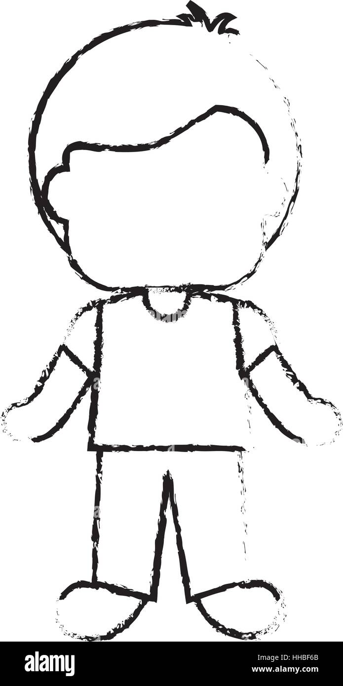 cartoon boy icon over white background. vector illustration Stock ...