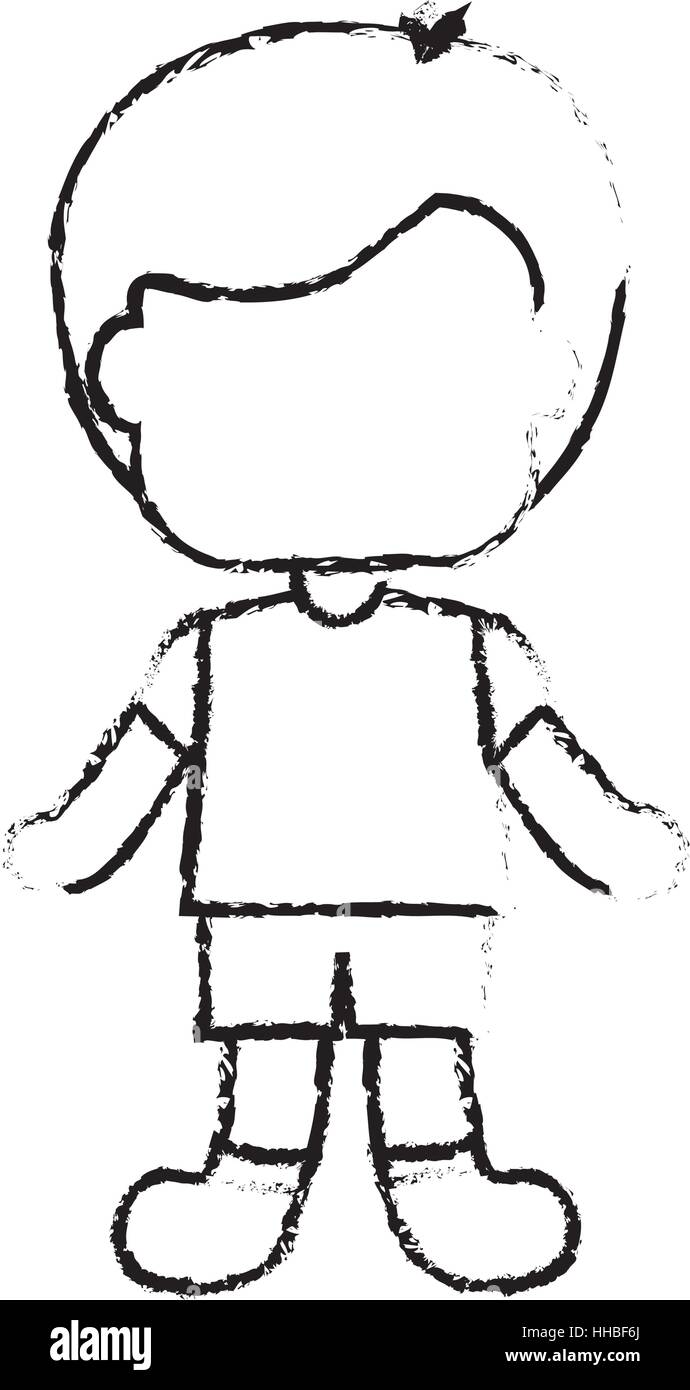 cartoon boy icon over white background. vector illustration Stock ...