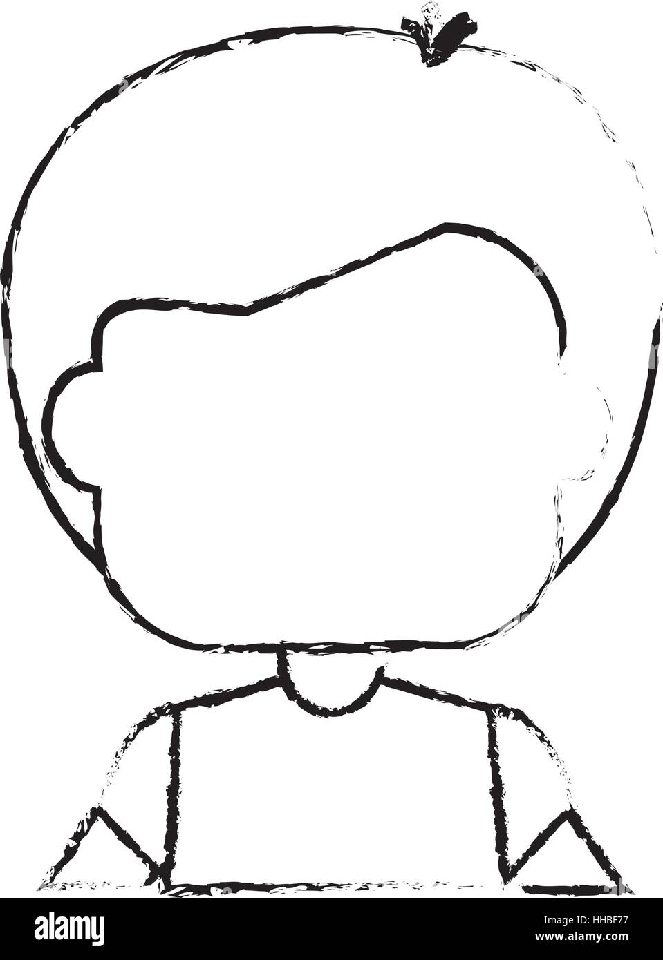 cartoon boy icon over white background. vector illustration Stock ...
