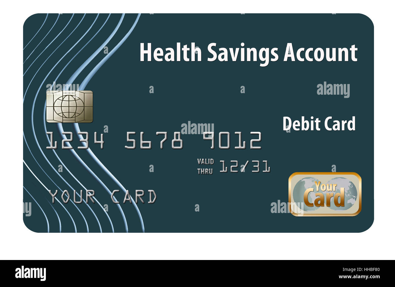 Health Savings Account debit card Stock Photo - Alamy