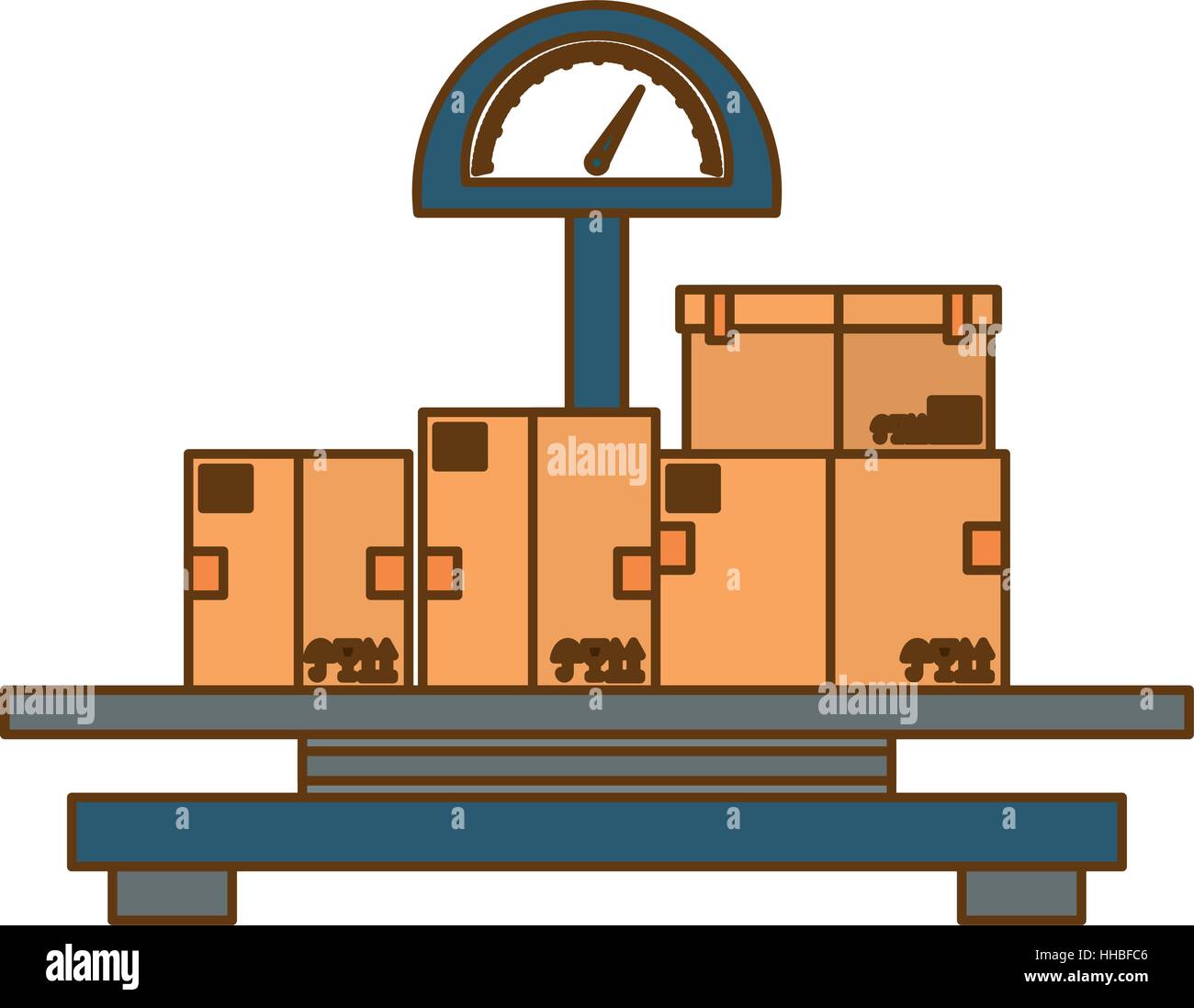 cargo shipping or handling related icons image vector illustration ...