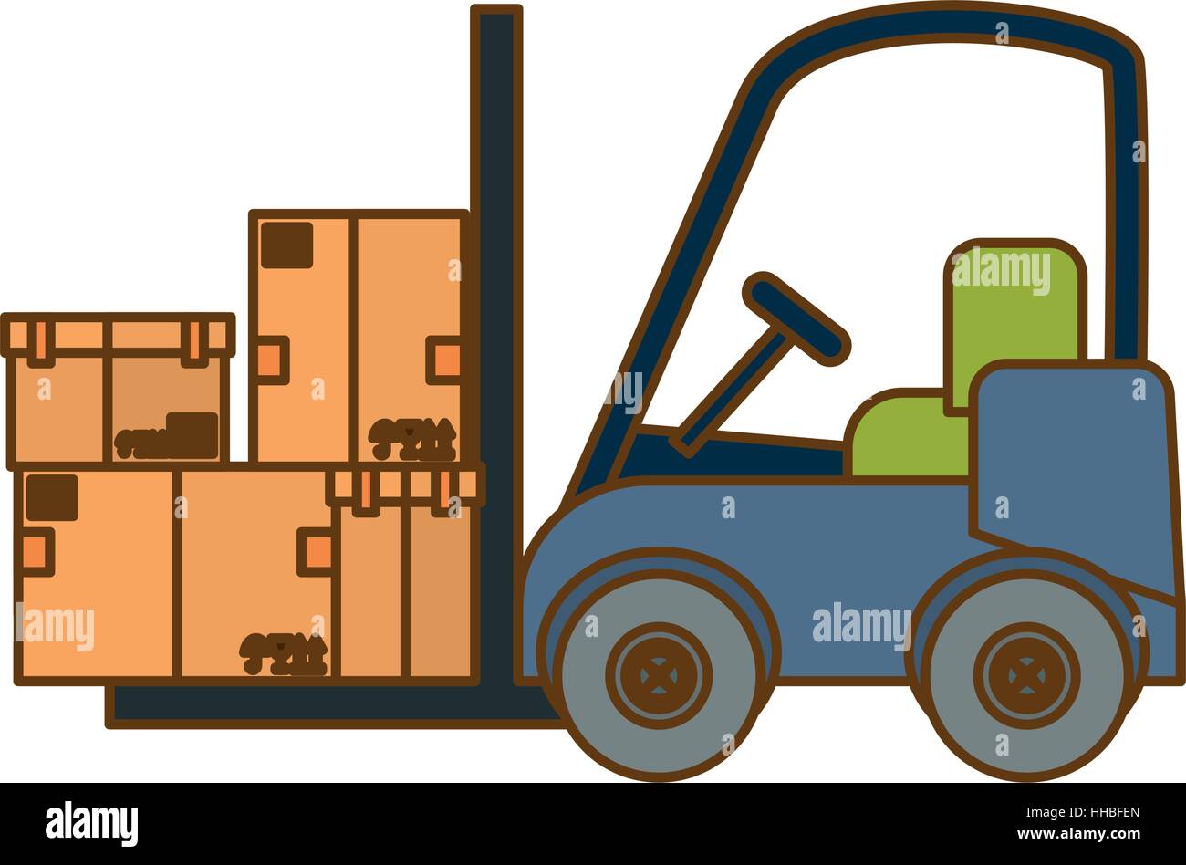 Container handling technology Stock Vector Images - Alamy