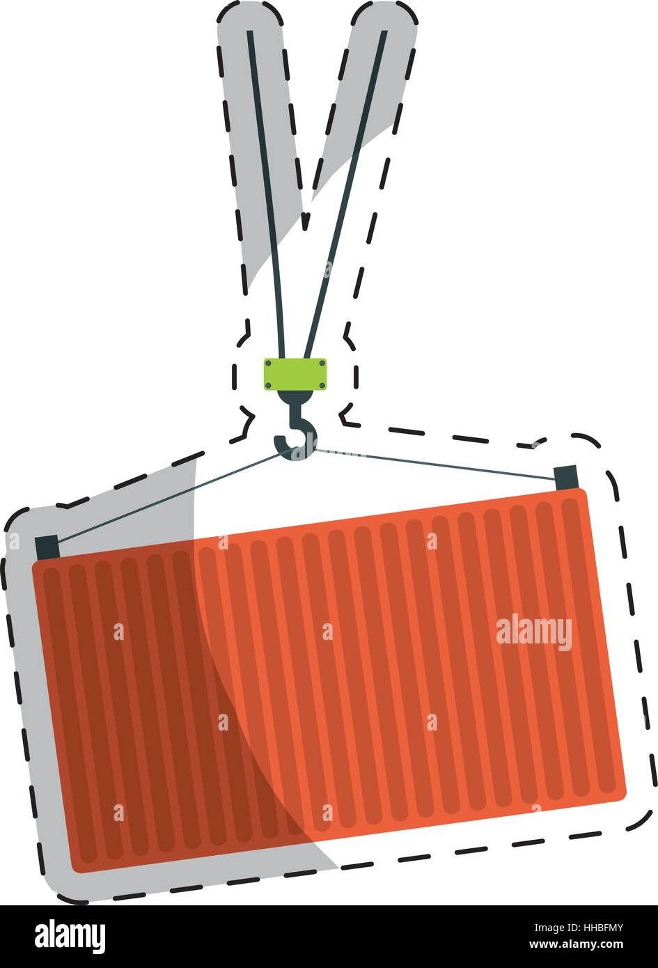 cargo shipping or handling related icons image sticker vector ...