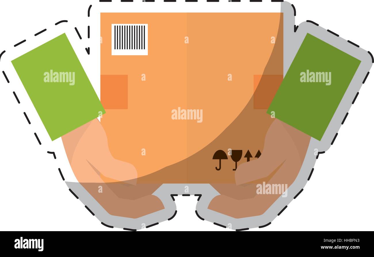 cargo shipping or handling related icons image sticker vector ...