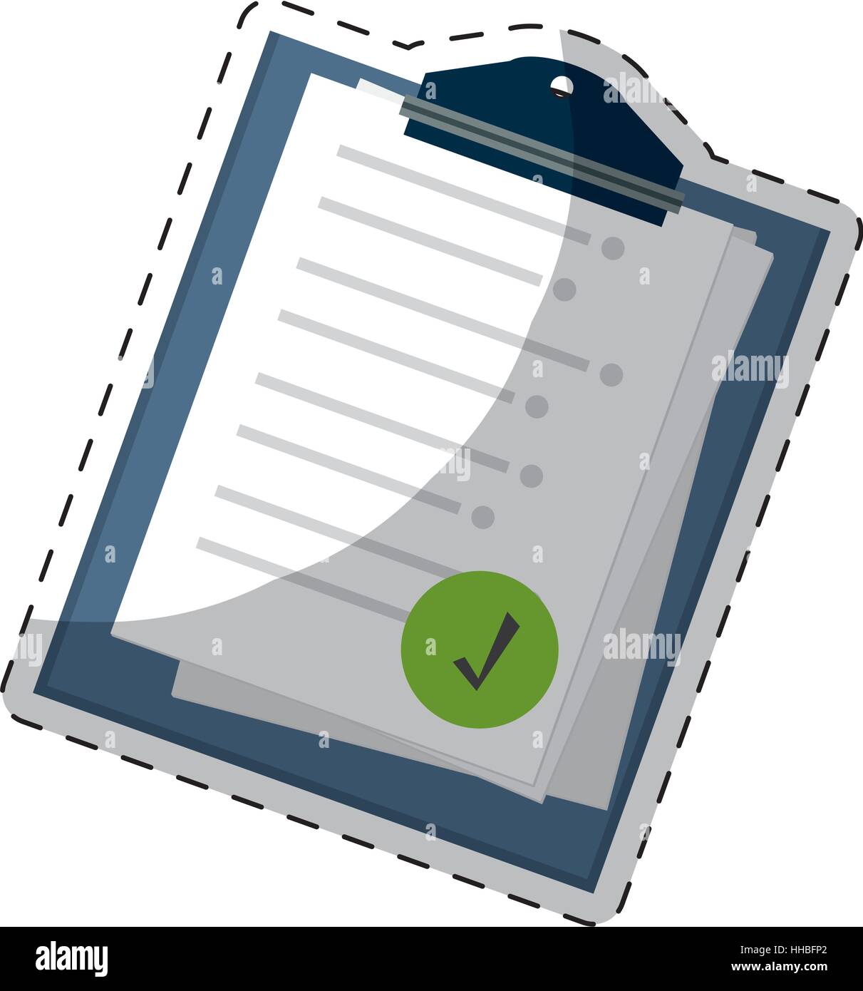 checklist page over white background. vector illustration Stock Vector ...