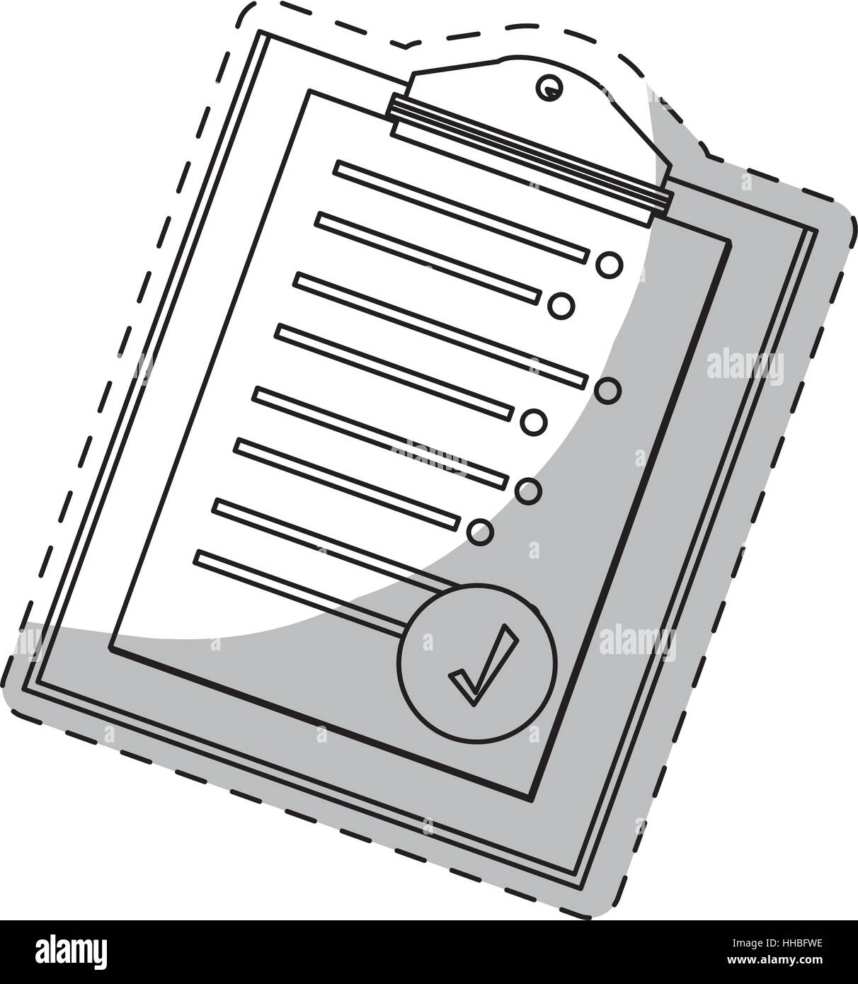 checklist page over white background. vector illustration Stock Vector ...