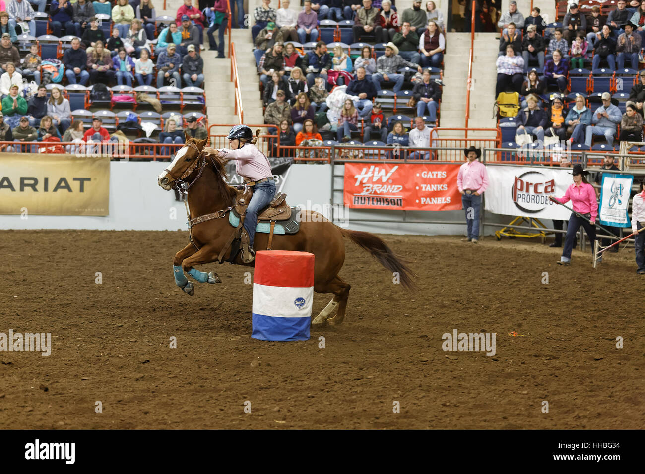 Rodeo barrel race girl hi-res stock photography and images - Alamy