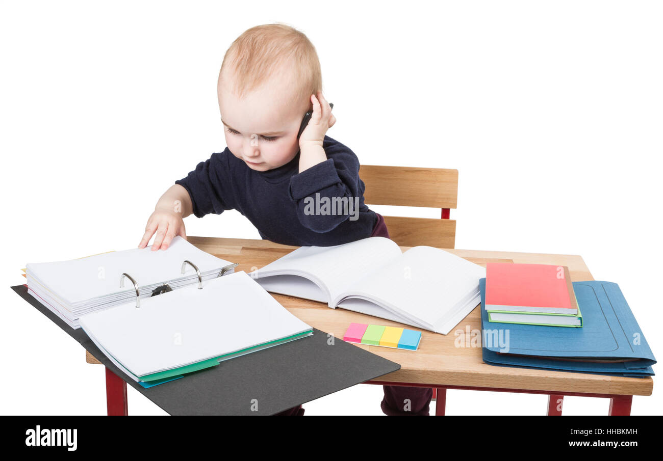 young child at writing desk Stock Photo - Alamy
