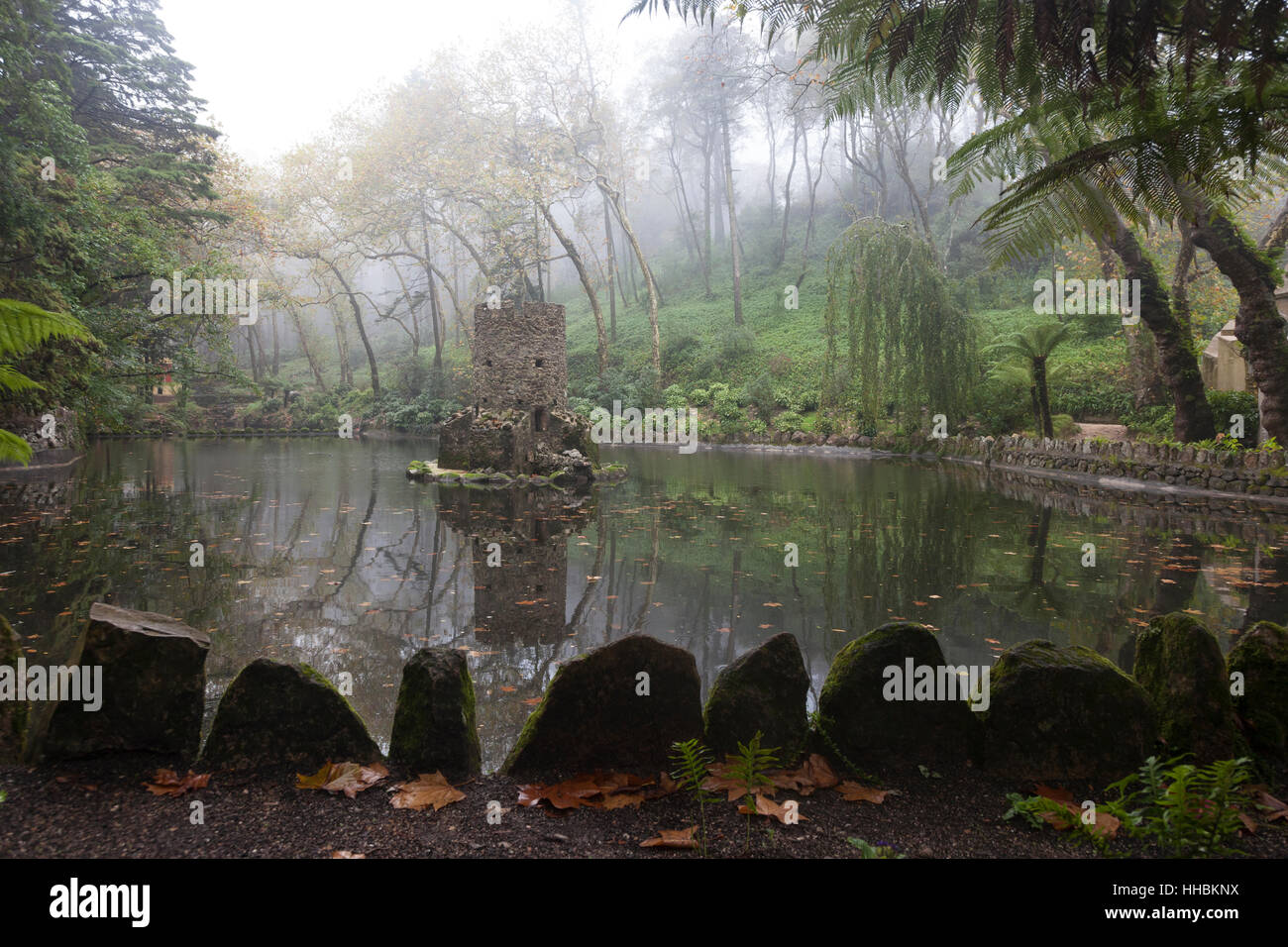 Sintra, Portugal: Castle-style duck house in the Parque da Pena's Vale ...