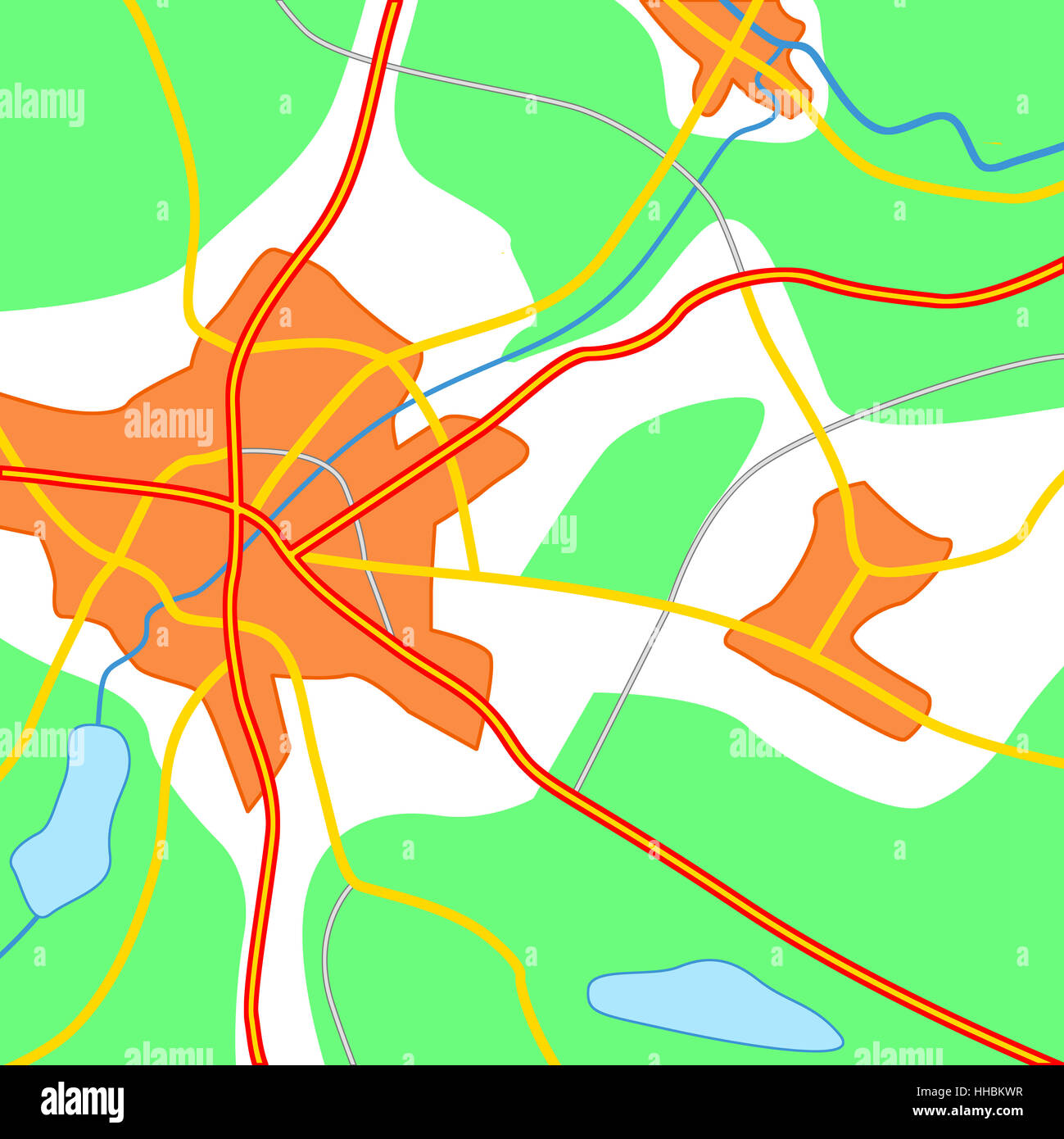 travel, city, town, illustration, abstract, road, map, atlas, map of ...