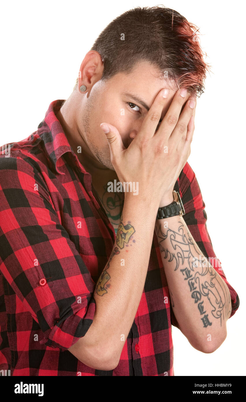 blank, european, caucasian, anxious, afraid, bashful, ashamed ...