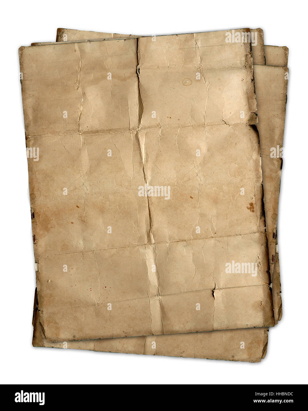 old paper isolated on white background Stock Photo - Alamy