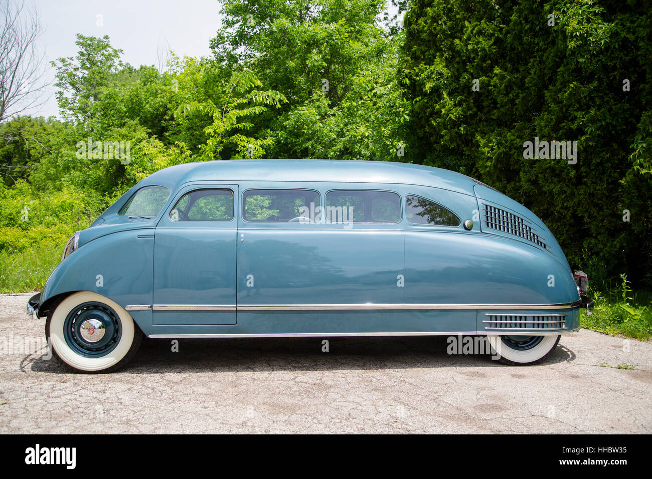 1936 Scarab minivan automobile, designed by William Stout Stock Photo ...
