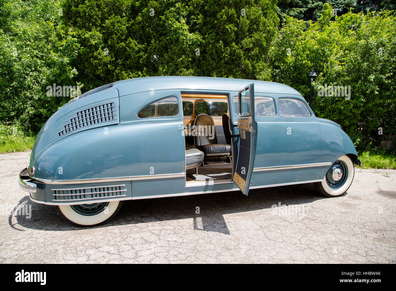 1936 Scarab minivan automobile, designed by William Stout Stock Photo ...