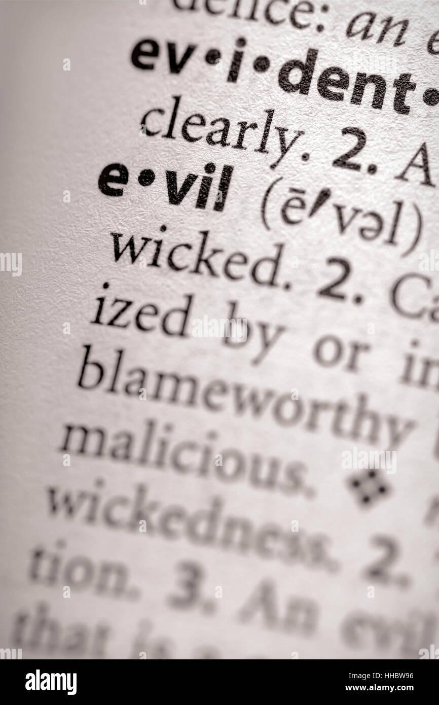 My evil hi-res stock photography and images - Alamy