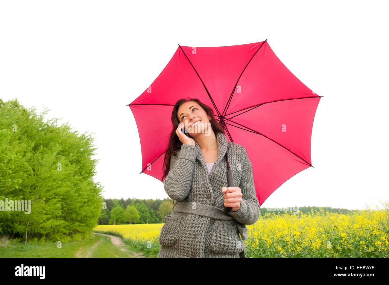 young woman phoning Stock Photo - Alamy