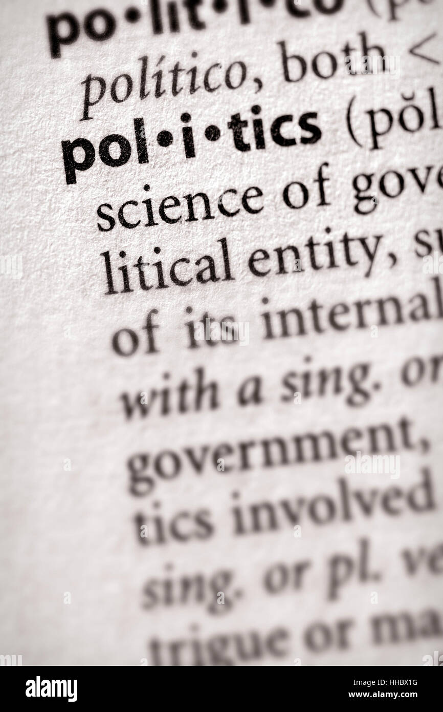 Selective focus on the word "politics". Many more word photos for you ...