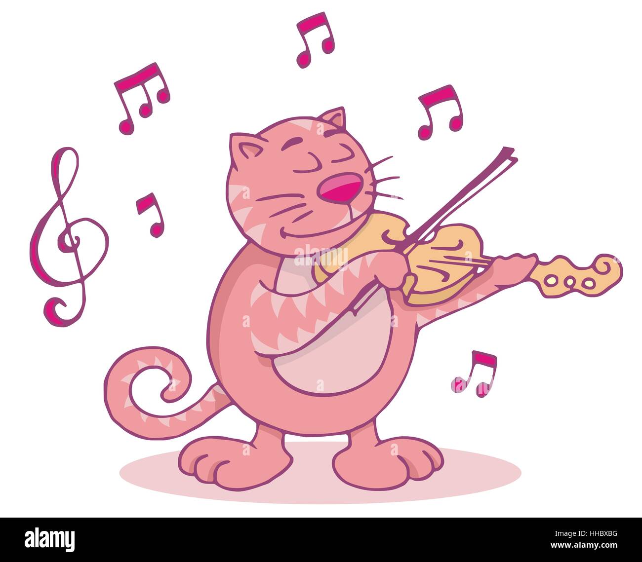 music, animal, illustration, violin, notes, character, clef, cartoon ...