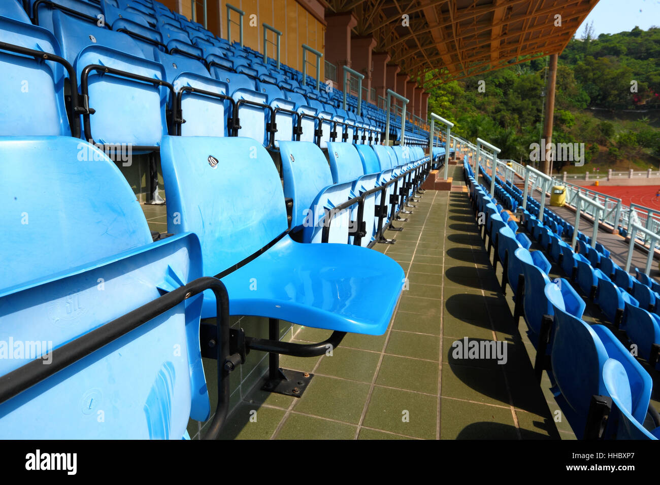 plastic seats at stadium Stock Photo - Alamy