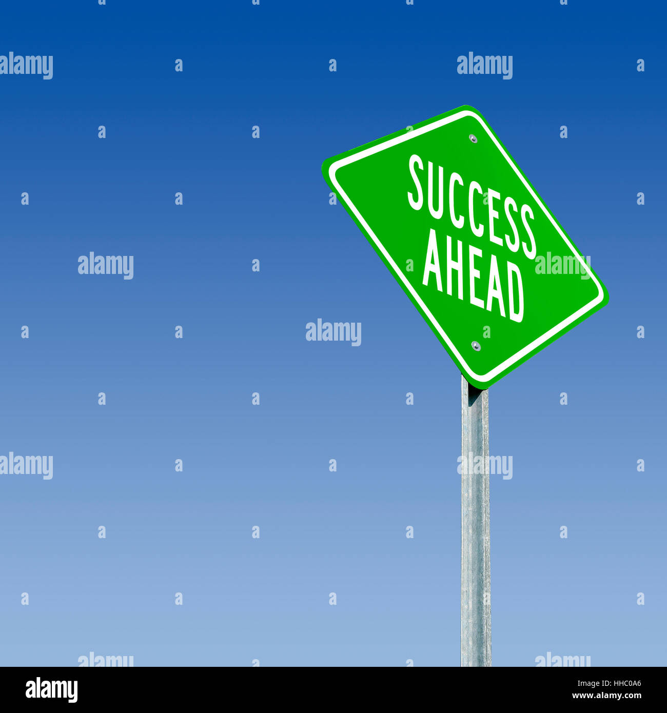 Road sign telling of a good future Stock Photo - Alamy