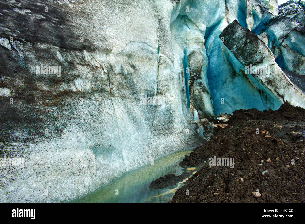 blue, cave, iceland, glacier, backdrop, background, ice, blue ...