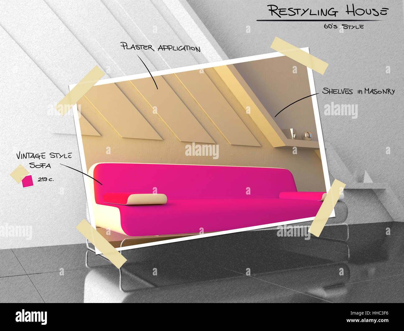 model, design, project, concept, plan, draft, interior, style of ...