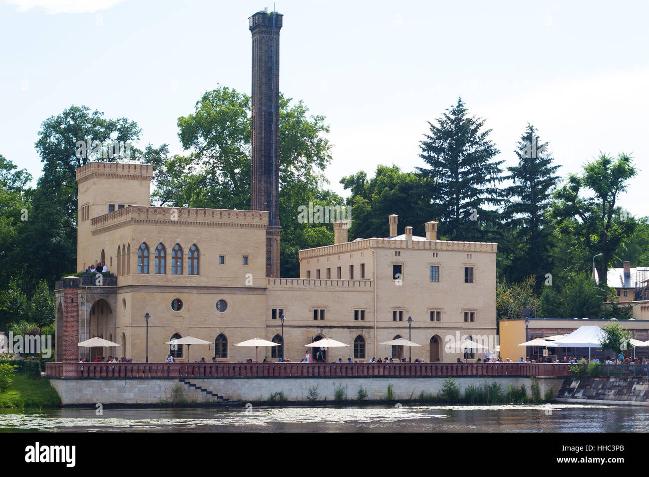 restaurant, houses, tree, trees, window, porthole, dormer window, pane ...