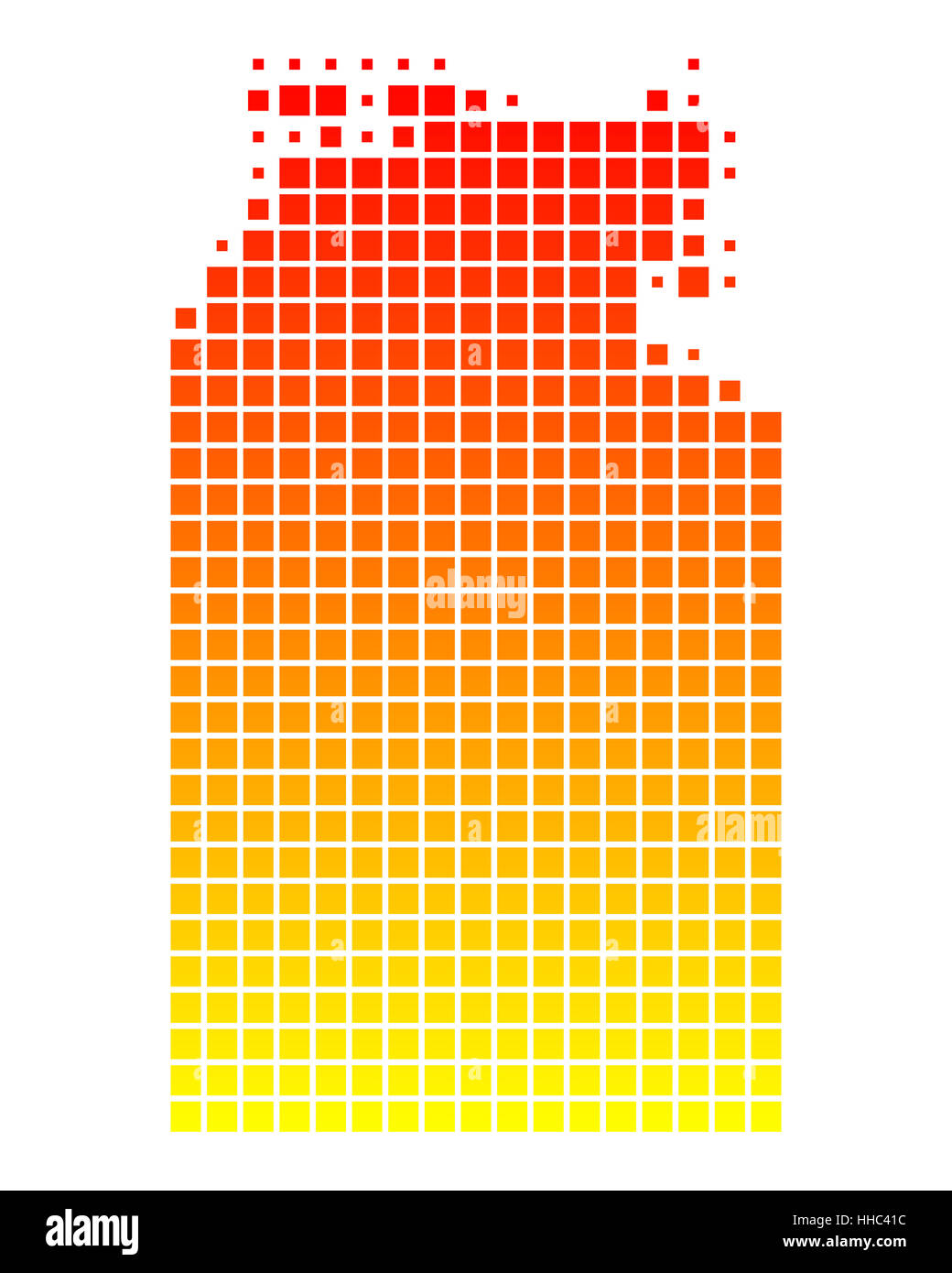 australia, illustration, angular, square, card, spotted, dot, state ...