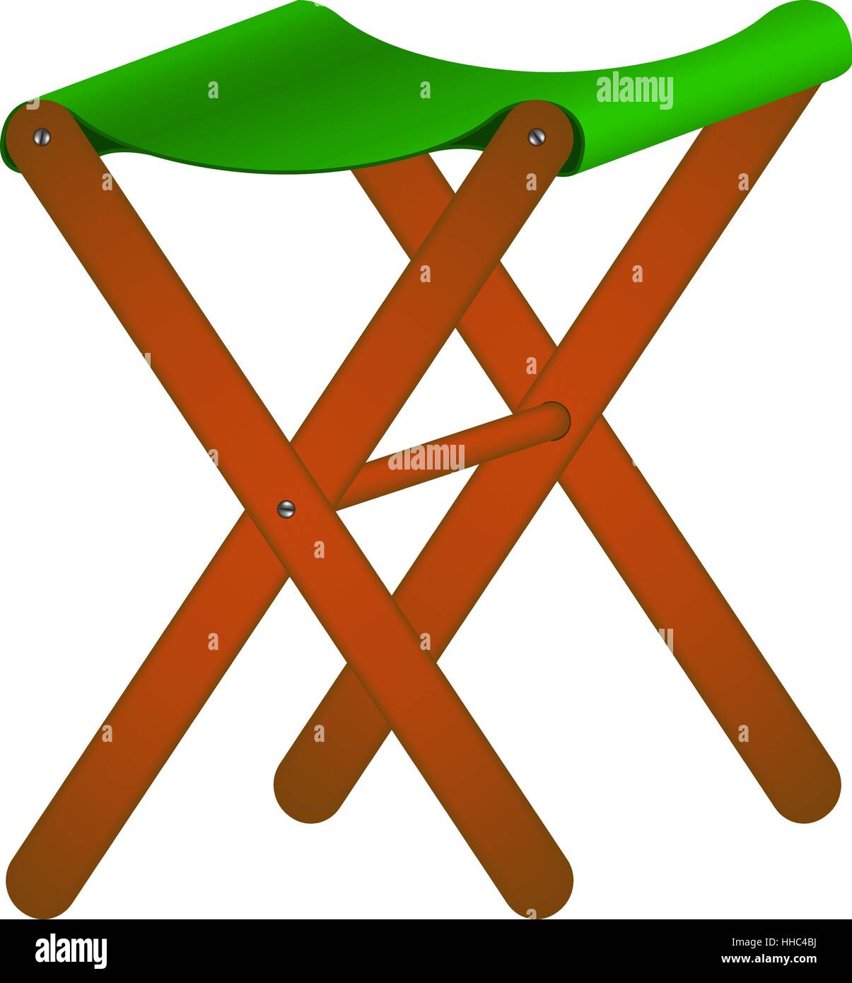 Retro old green chair Stock Vector Images - Alamy