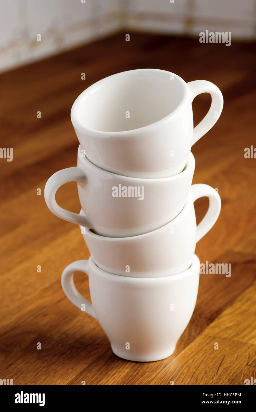 cup, stack, coffee, table, cafe, restaurant, cup, stack, nobody, group ...