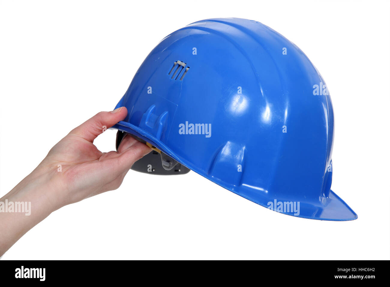 blue, danger, object, job, build, isolated, industry, industrial, hat ...