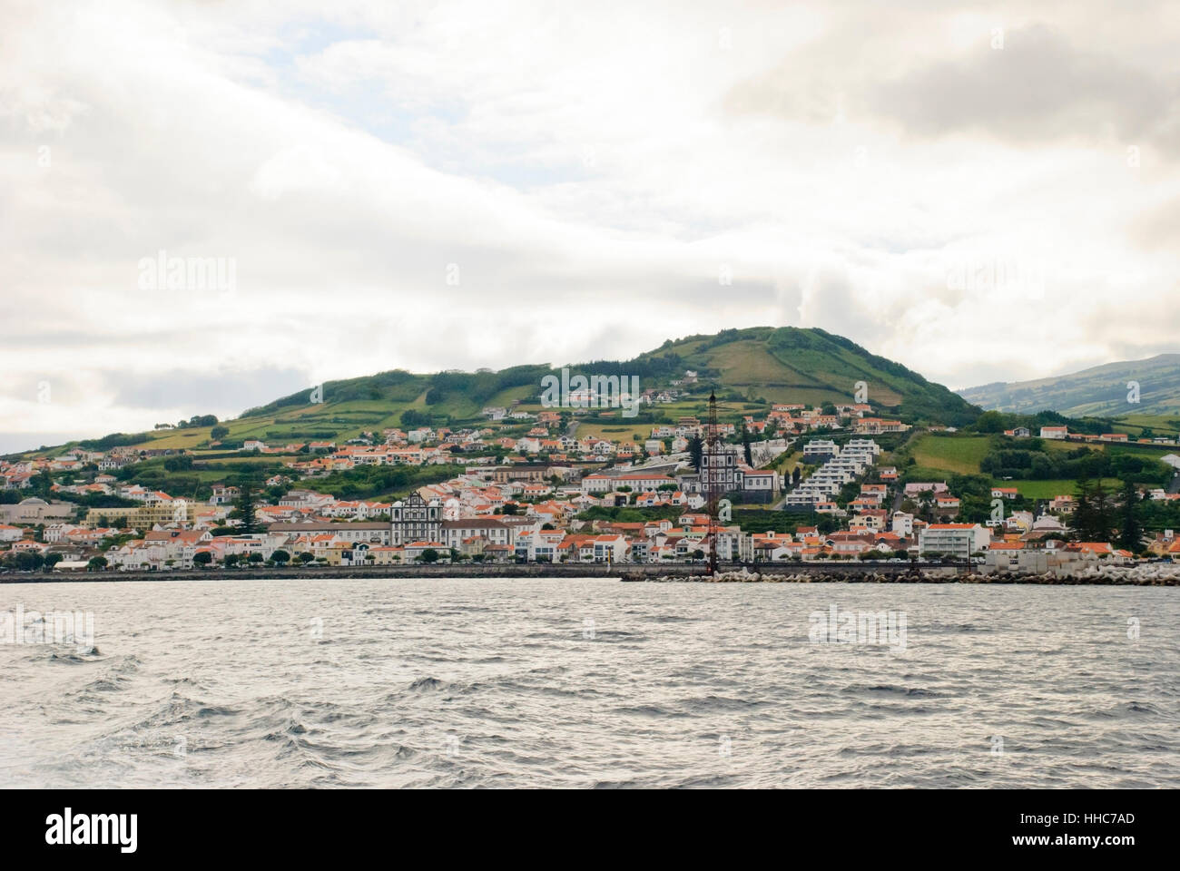 city, town, portugal, bay, island, azores, landscape, scenery ...