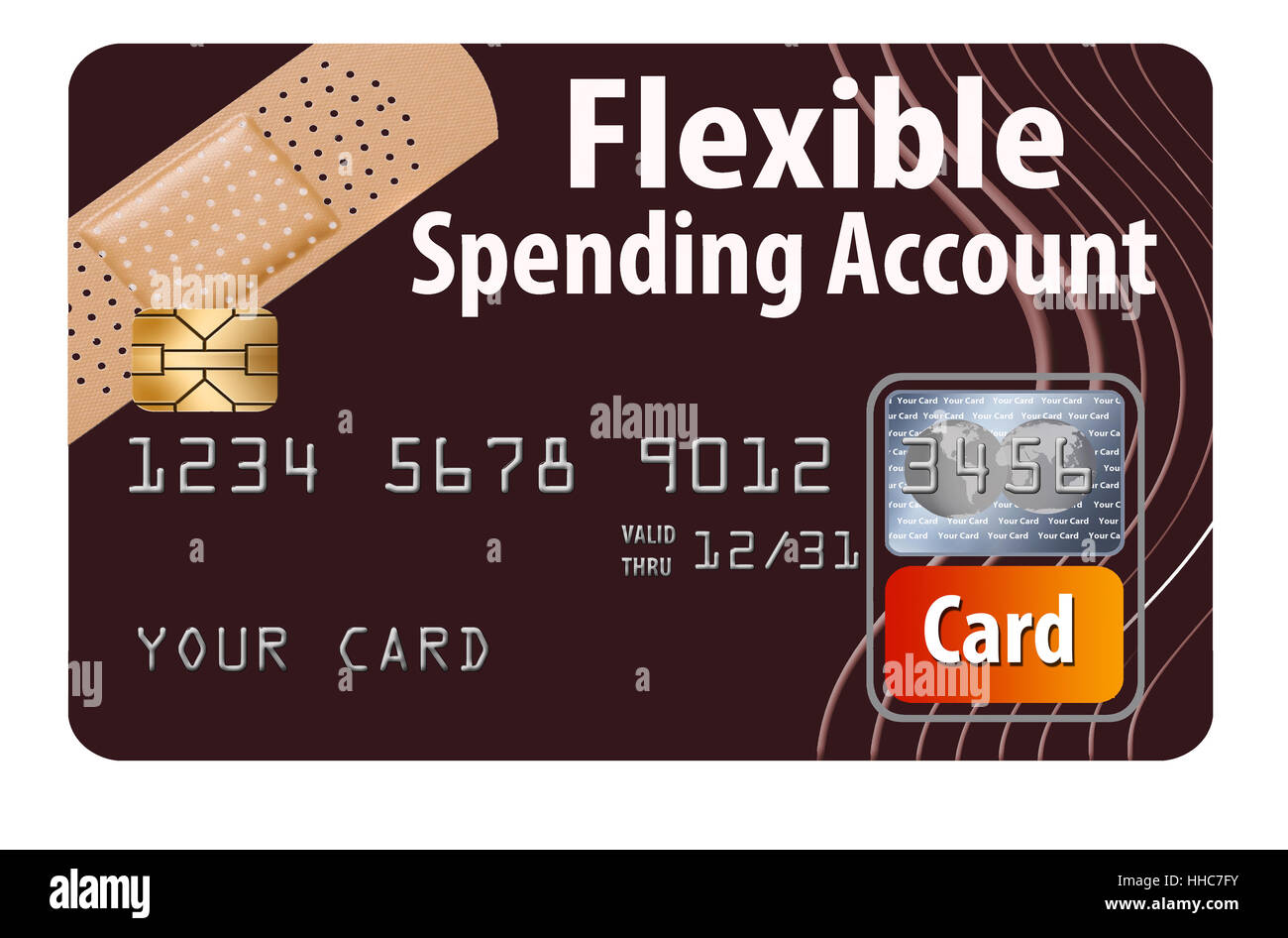 Flexible Spending Account debit card isolated on a white background Stock Photo - Alamy