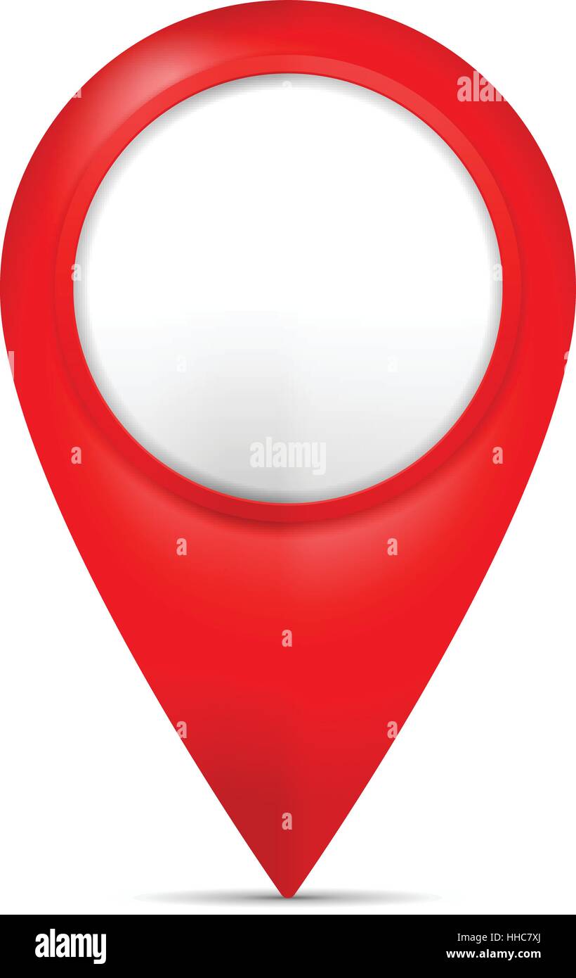 Map marker on a white background Stock Vector Image & Art - Alamy