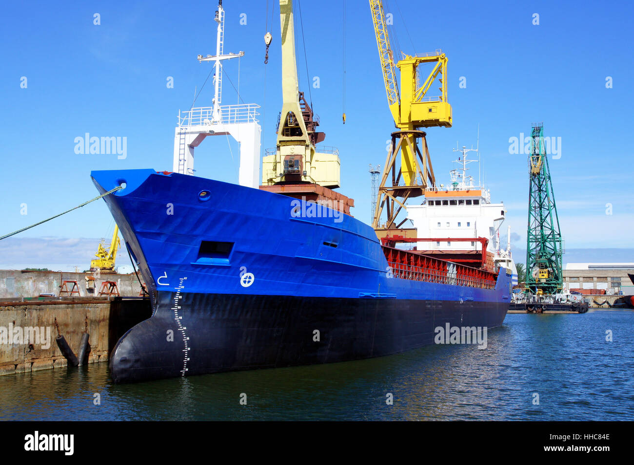 blue, seafaring, vessel, work, factory, boat, ship, salt water, sea ...