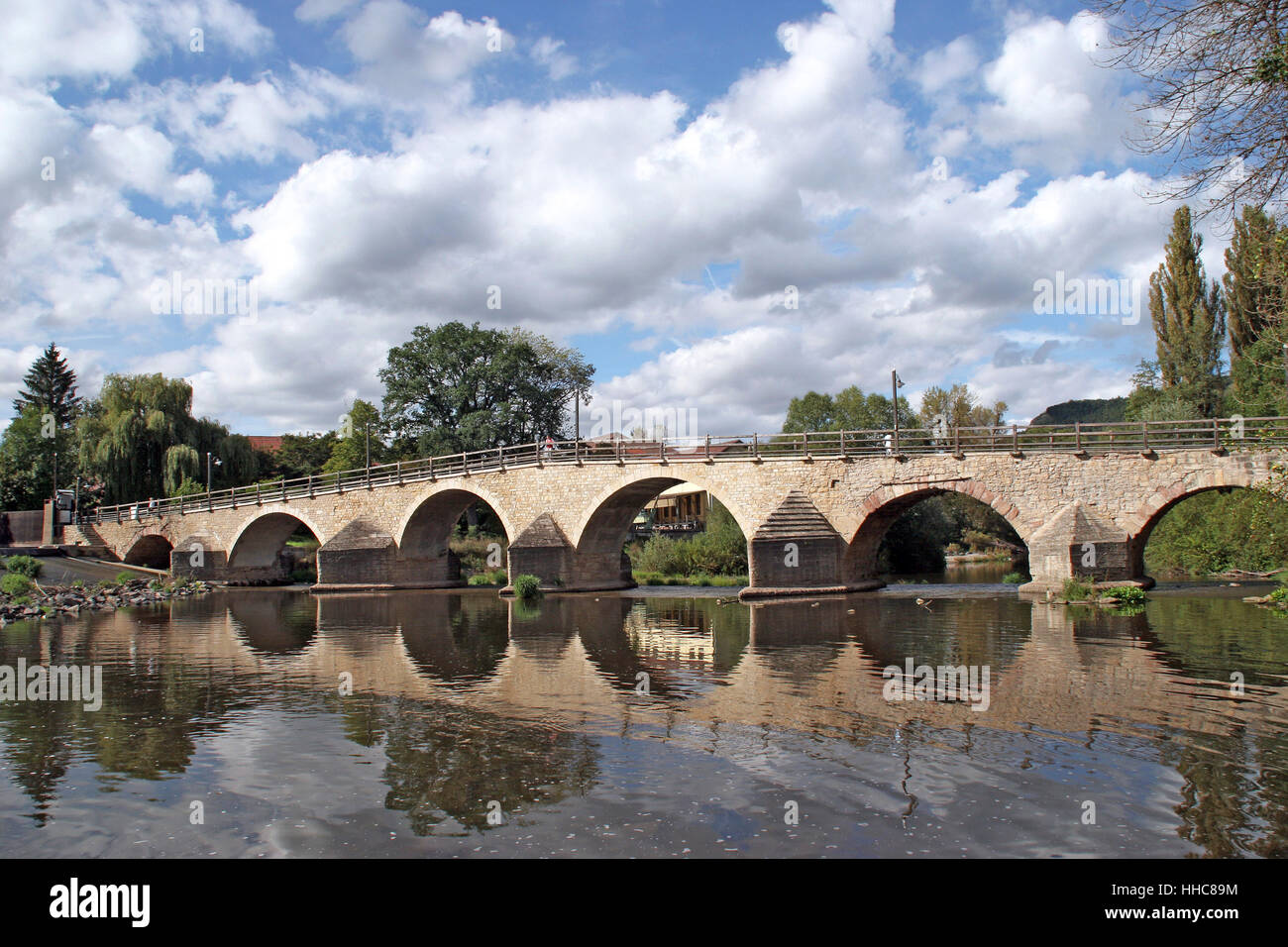 historic bridge in jena Stock Photo - Alamy