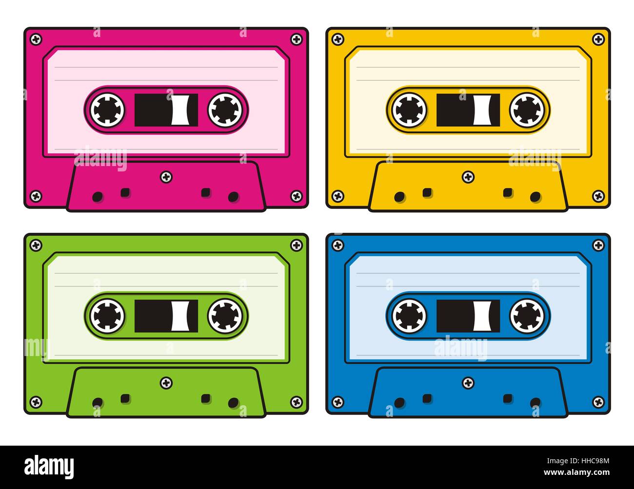 music, colour, illustration, audio, retro, recording, icon, vector ...