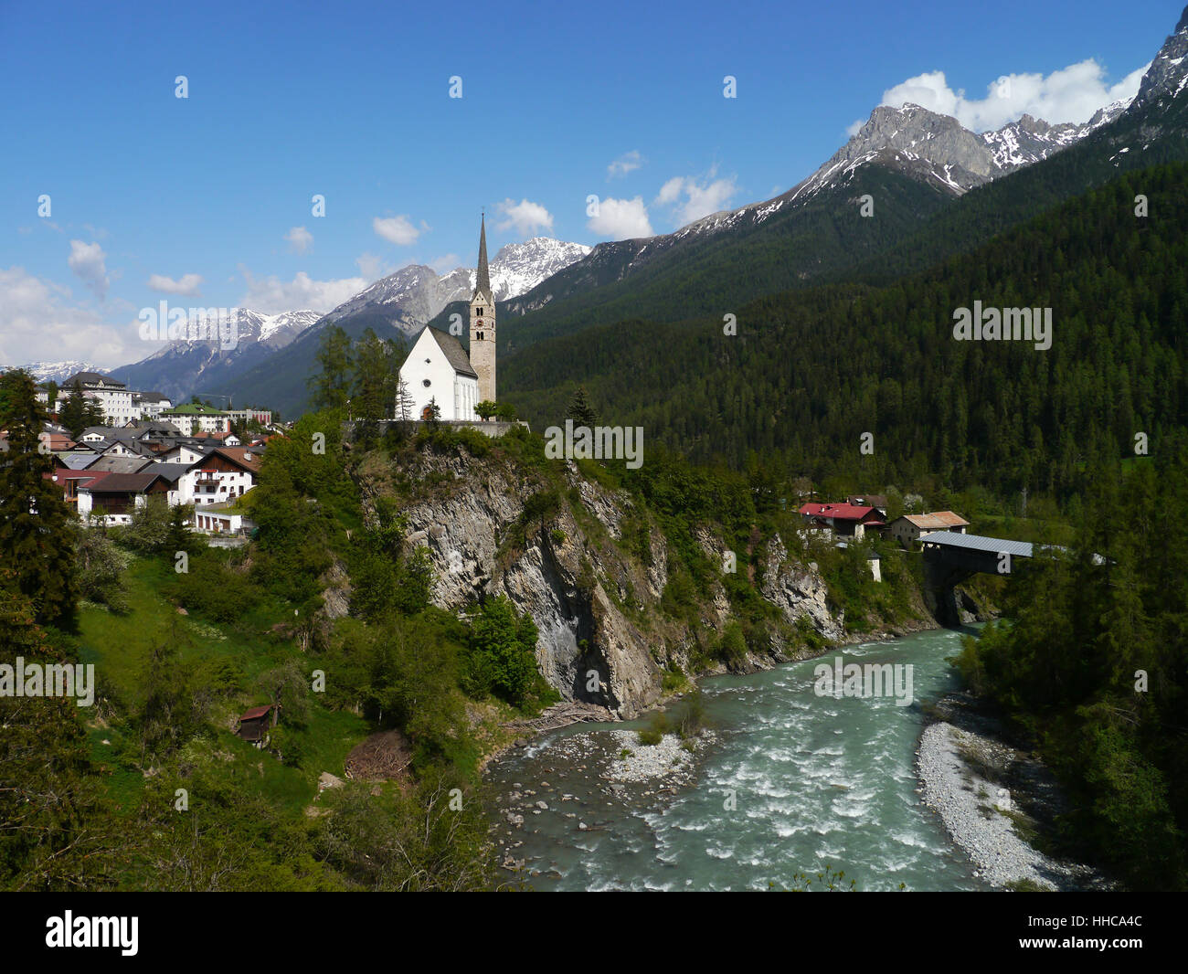 Unterengadin with schuls hi-res stock photography and images - Alamy