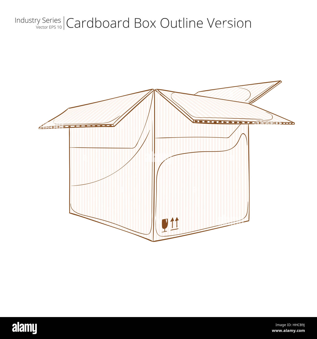 Open carboard box Cut Out Stock Images & Pictures - Alamy