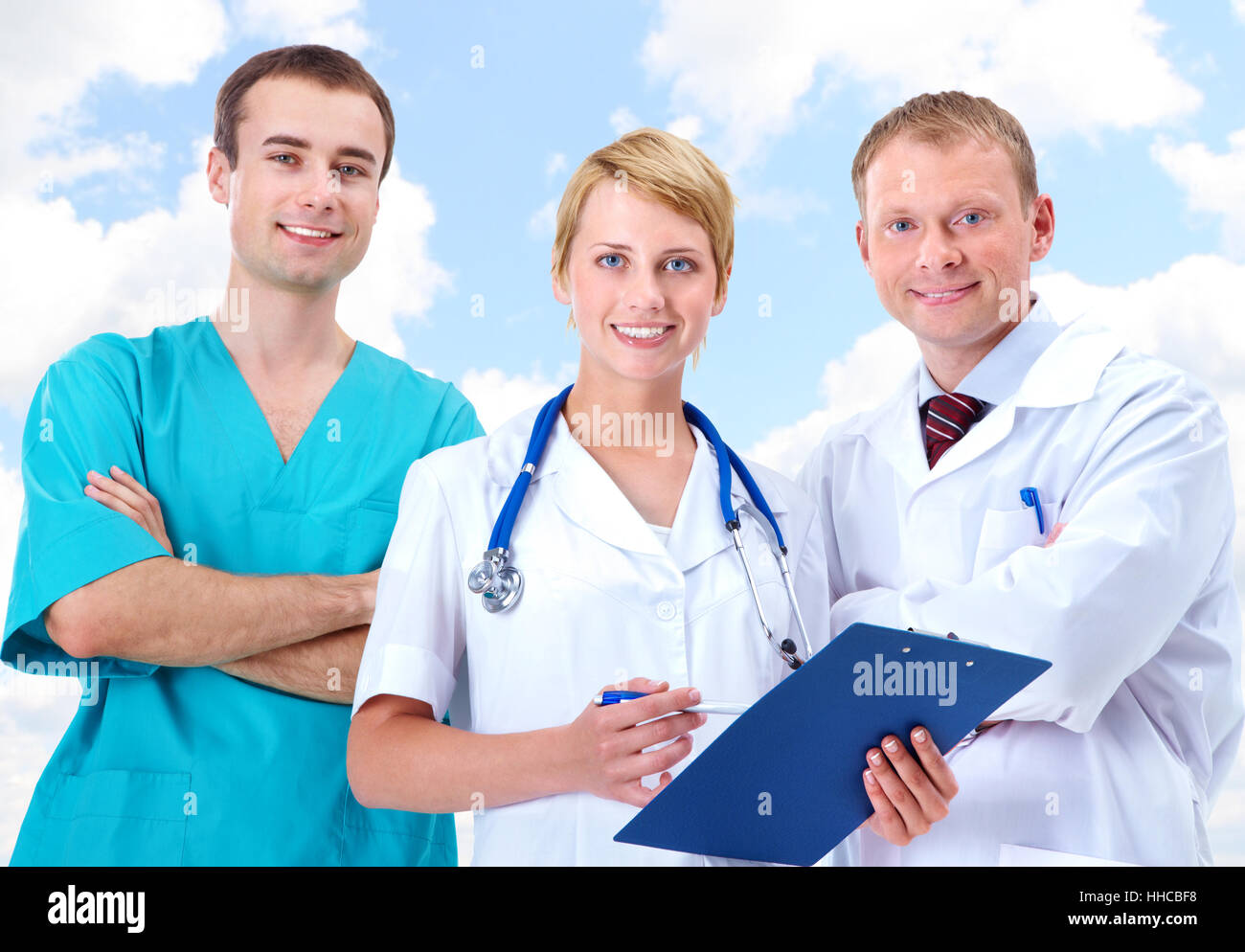 doctor, physician, medic, medical practicioner, woman, blue, humans ...