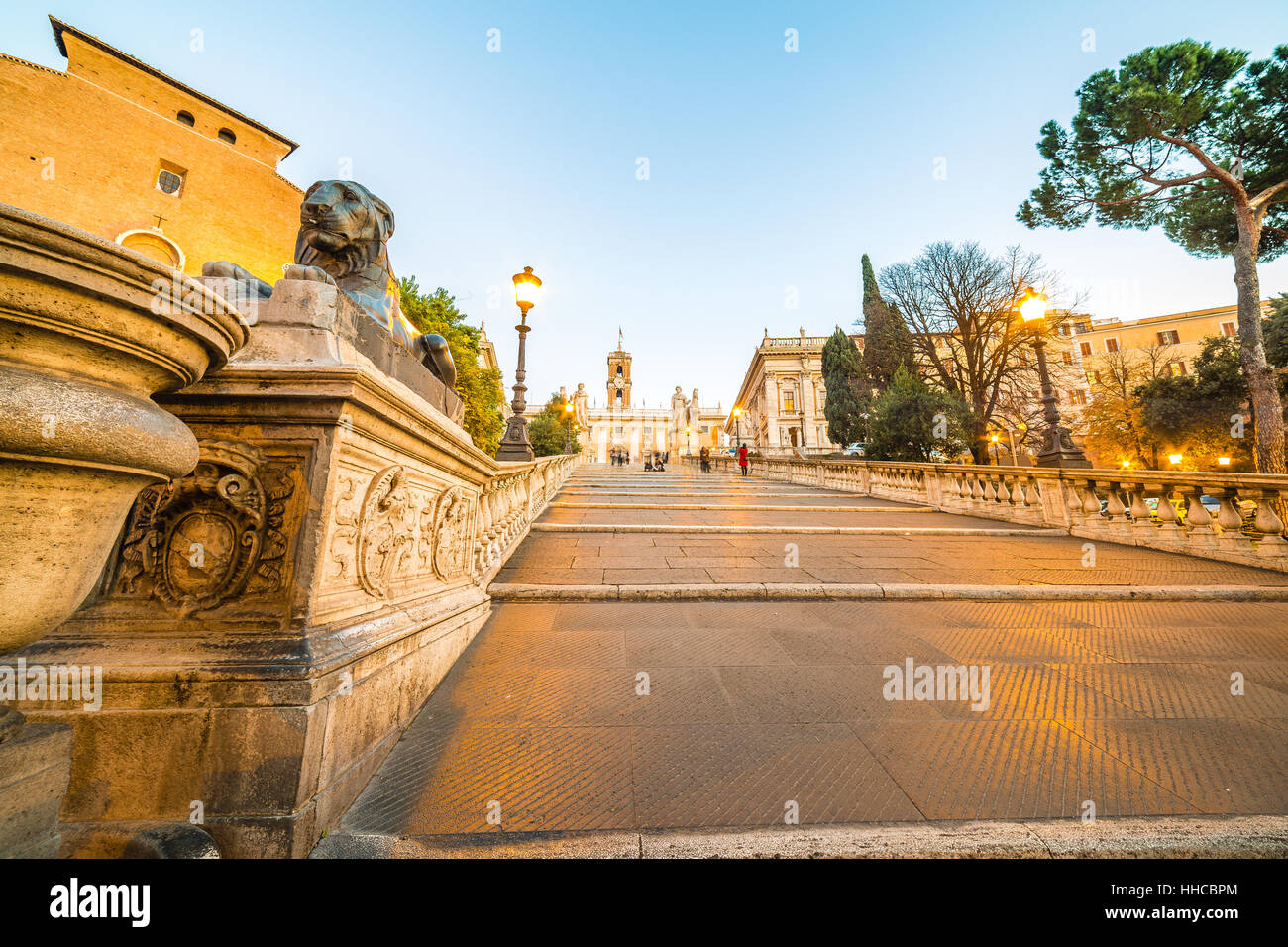 Monumental stairway in Rome, Italy Stock Photo - Alamy