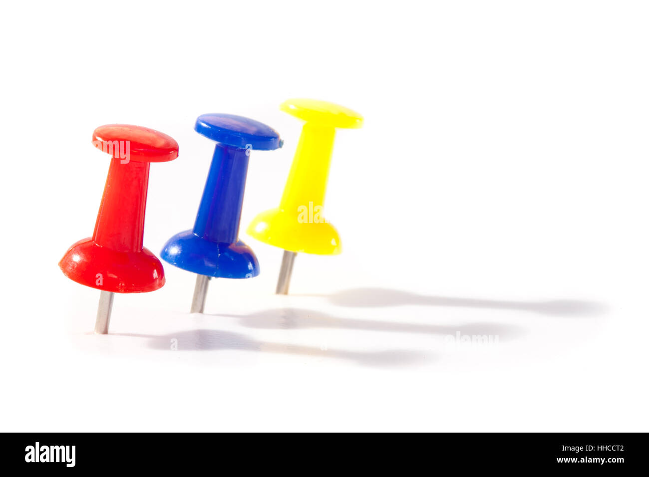 Push pins against white hi-res stock photography and images - Alamy