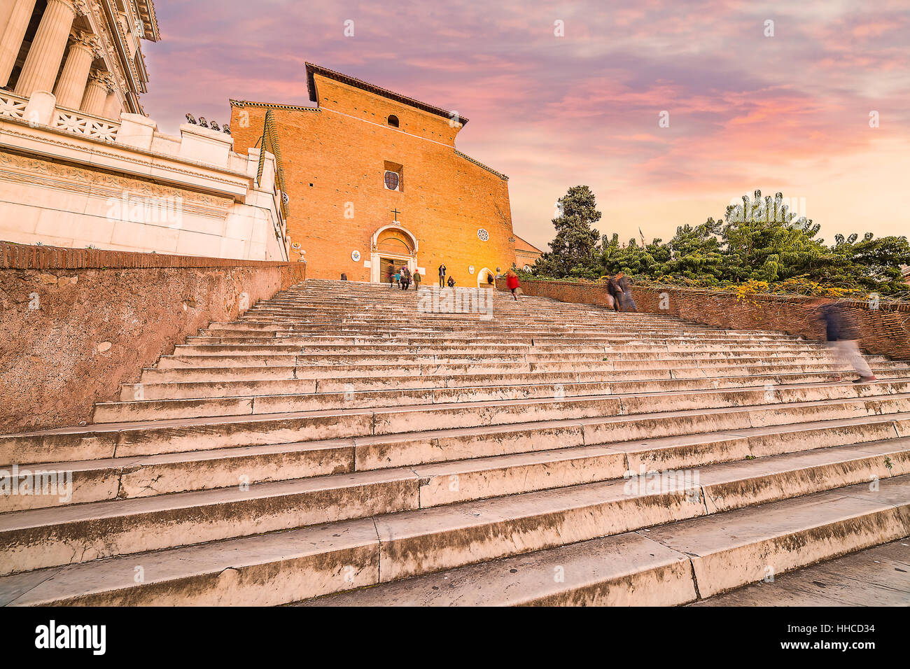stairs of ancient catholic church in Rome, Italy Stock Photo - Alamy