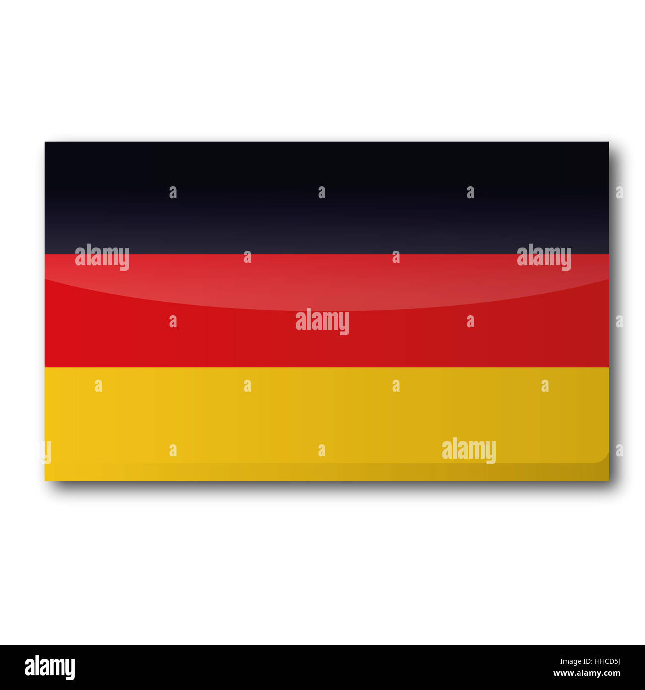 German flat flag Cut Out Stock Images & Pictures - Alamy