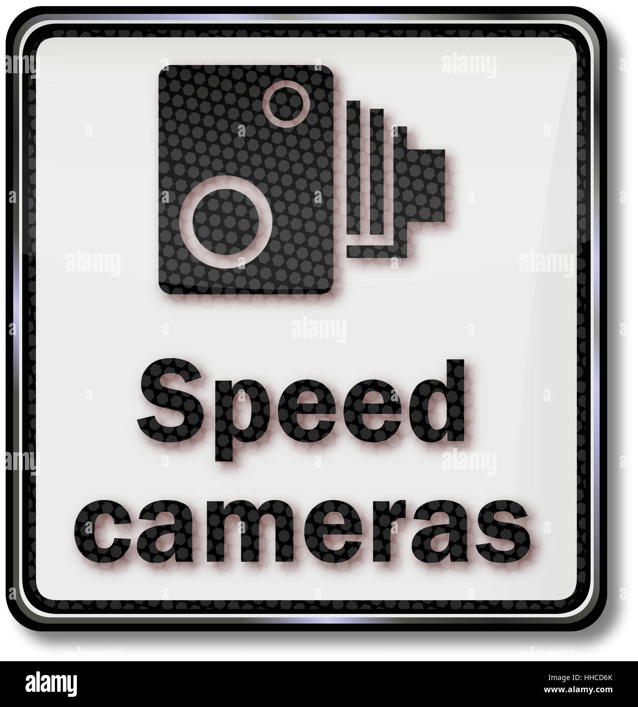 traffic sign speed cameras Stock Photo - Alamy