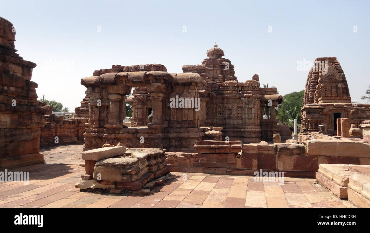 historic temple at Pattadakal in Karnataka, India Stock Photo - Alamy