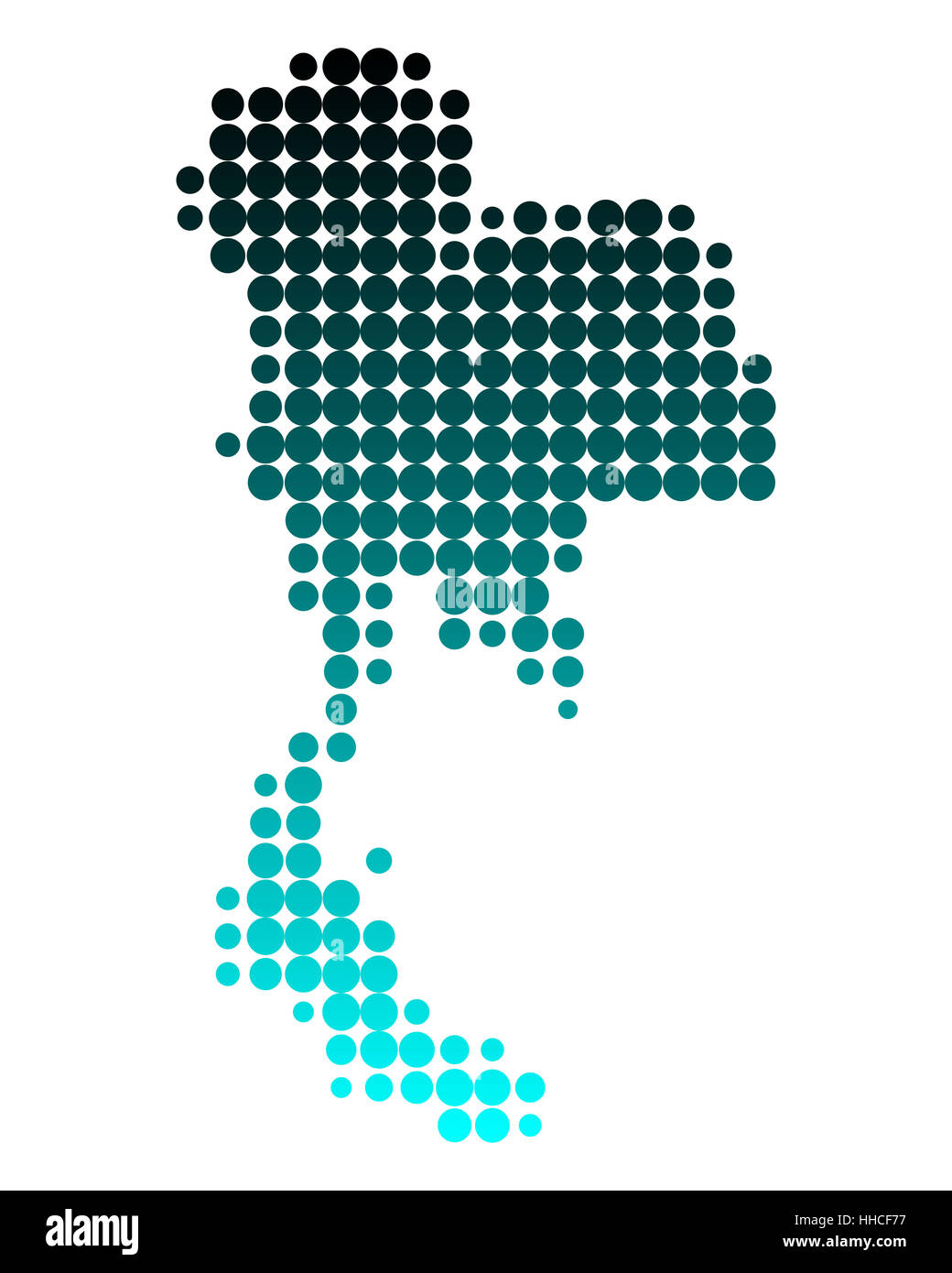 blue, green, illustration, thailand, circle, card, spotted, turquoise ...